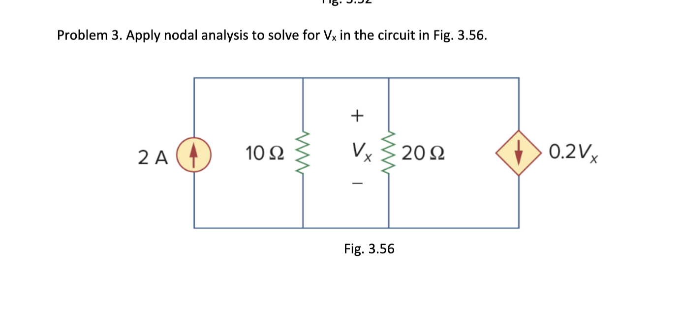 Solved Nodal AnalysisProblem 3. Apply nodal analysis to | Chegg.com