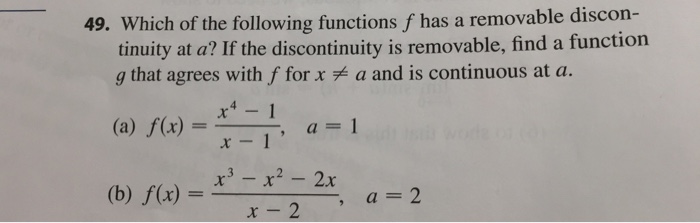 Solved 49. Which of the following functions f has a | Chegg.com