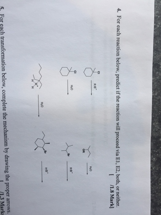 Solved For each reaction below, predict if the reaction will | Chegg.com