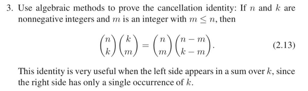 Solved 3. Use algebraic methods to prove the cancellation | Chegg.com