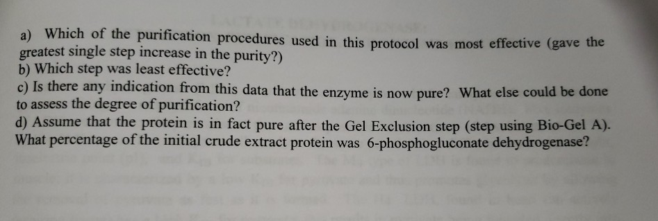 Solved 5) A method for the purification of | Chegg.com