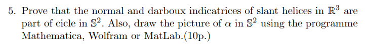 Solved DIFFERENTIAL GEOMETRY I AM ASKING THIS QUESTION FOR | Chegg.com
