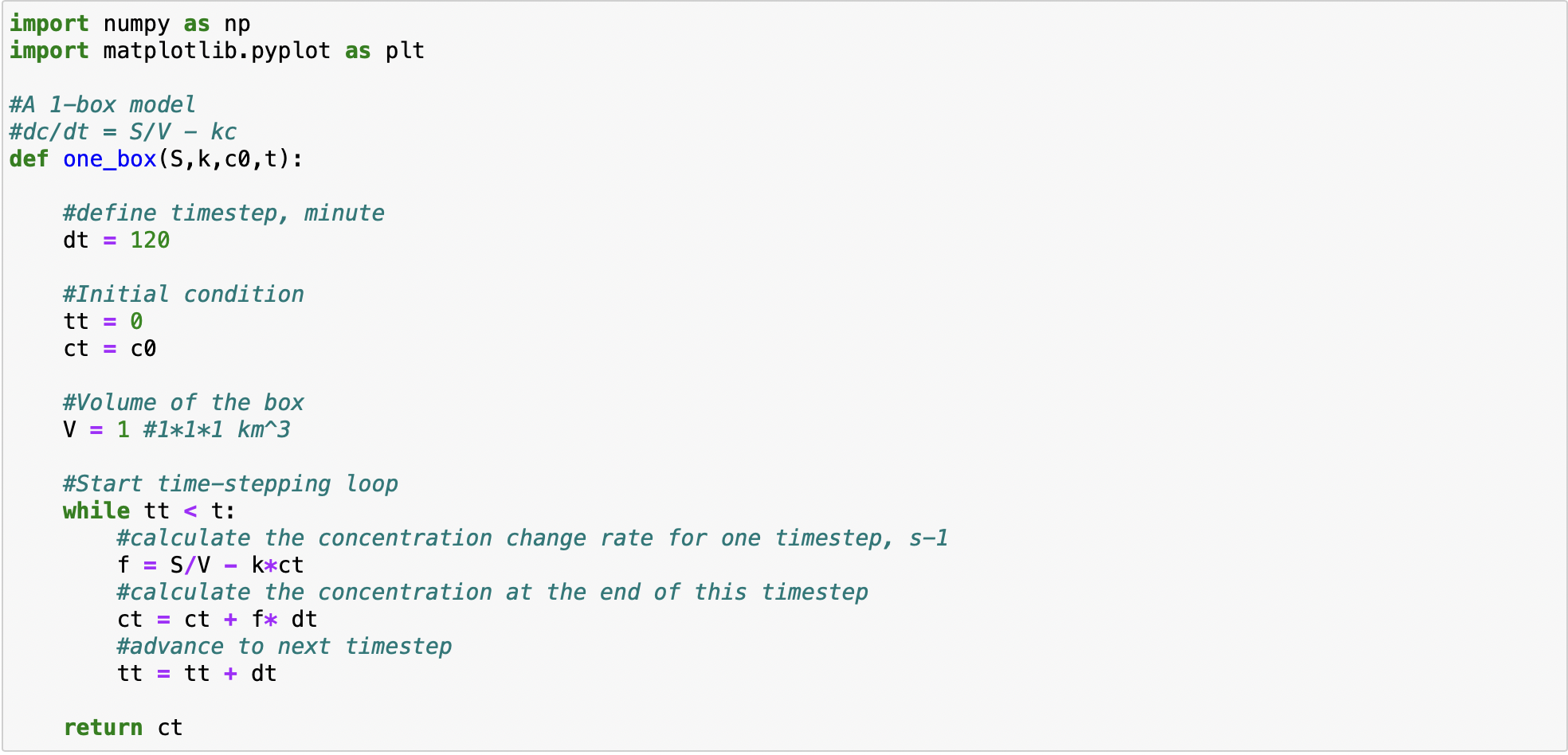 1. With the one-box model script that showed and | Chegg.com