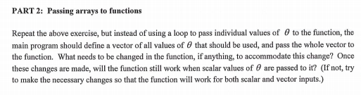 Solved PART 2: Passing arrays to functions Repeat the above | Chegg.com