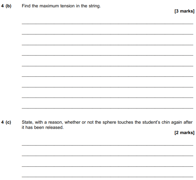 Solved In this question use g = 10ms-2 An inelastic string | Chegg.com