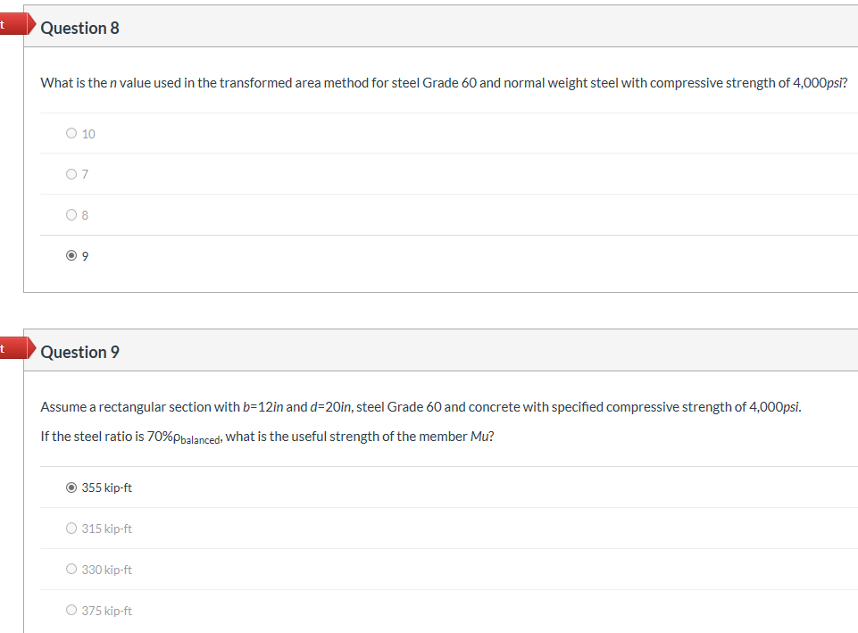 Solved Question 8 What is the n value used in the | Chegg.com