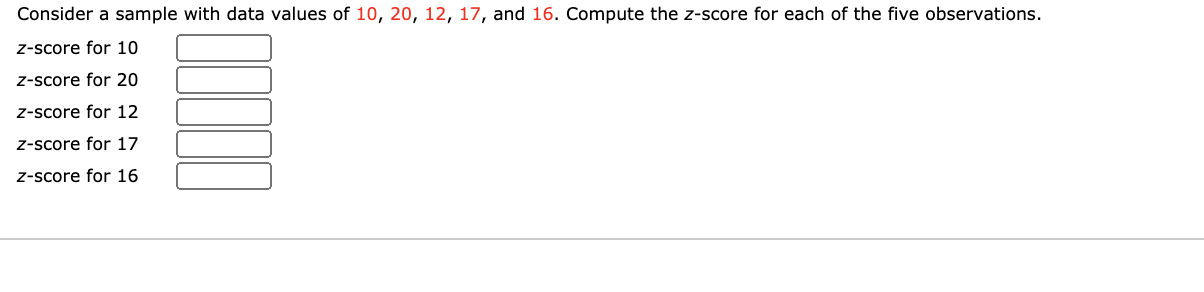 Solved Consider a sample with data values of 27, 25, 20, 15, | Chegg.com