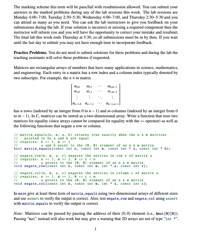 Solved Marking Scheme: Code must compile and be properly | Chegg.com