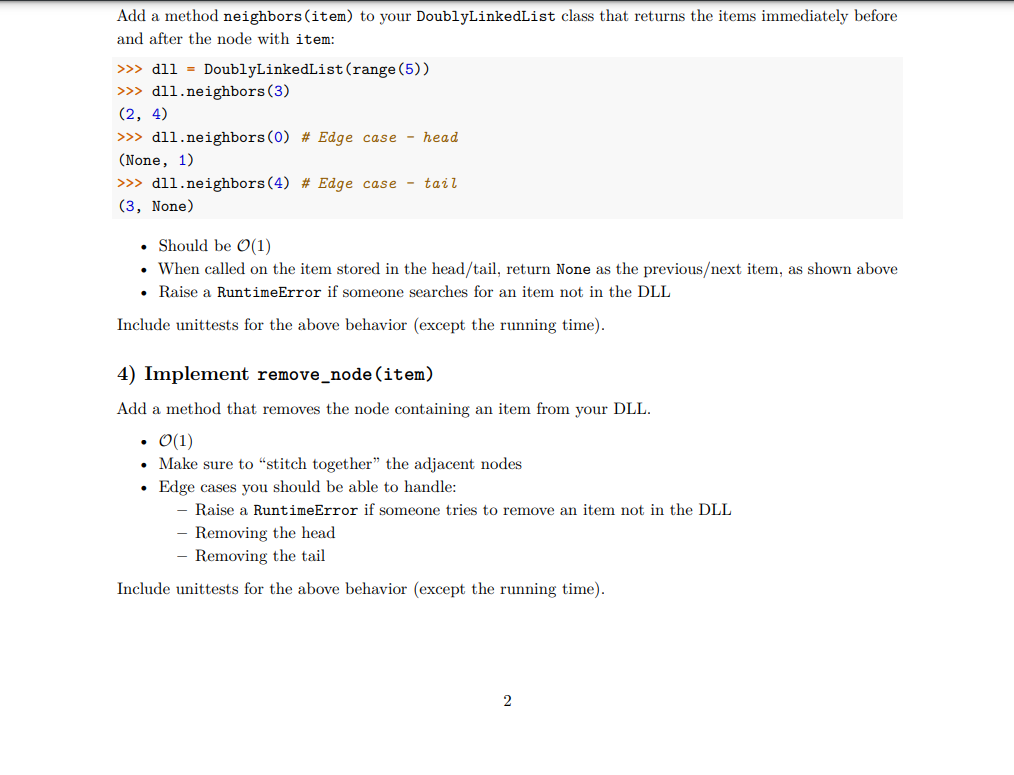 Solved Mod 4 Homework - Enhanced DoublyLinkedList Doubly | Chegg.com