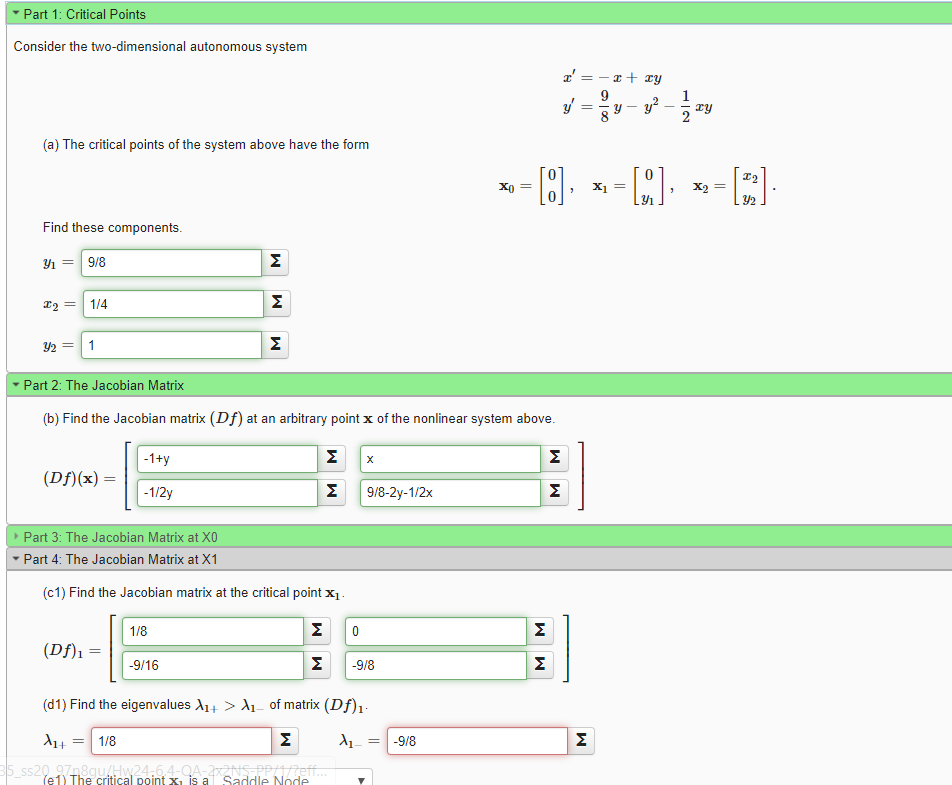 Solved Consider the two-dimensional autonomous | Chegg.com