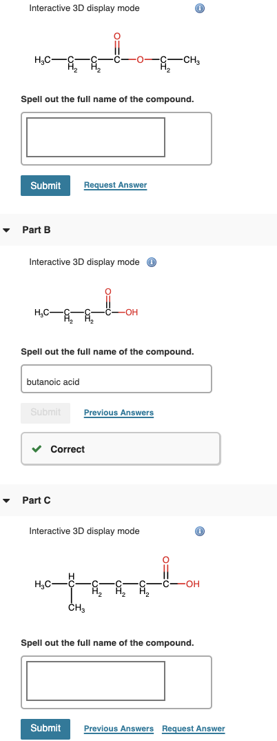 Solved Interactive 3D display mode i H H Н. HC-C H2 -C H2 | Chegg.com