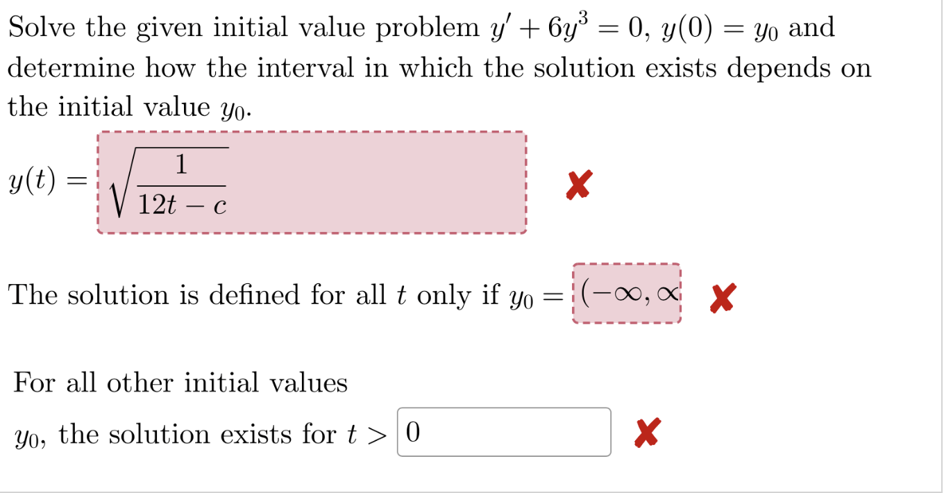 Solved Solve the given initial value problem | Chegg.com