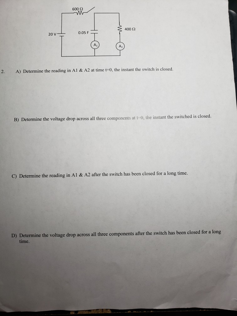 Solved AP Physics 2 RC Circuits Handout #2 Name: 1. The | Chegg.com