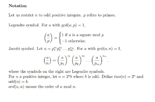 Notation Let us restrict n to odd positive integers. | Chegg.com