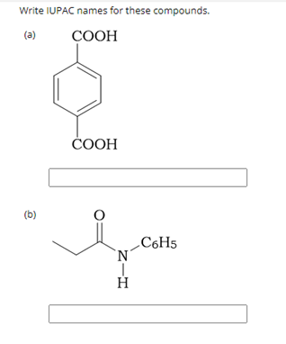 Solved Write IUPAC names for these compounds. (c) | Chegg.com