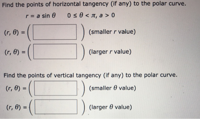 Solved Find the points of horizontal tangency (if any) to | Chegg.com