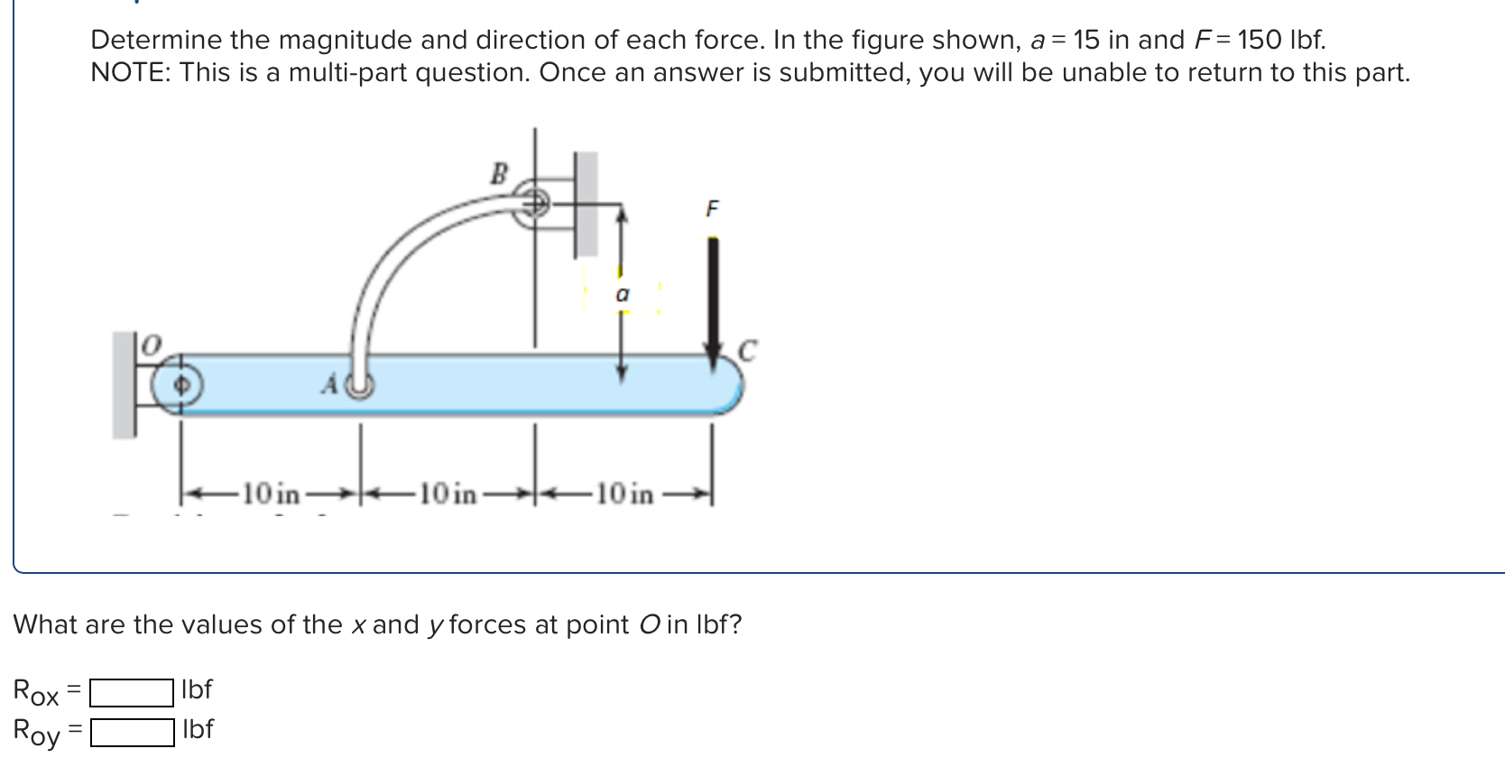 Solved Determine The Magnitude And Direction Of Each Force