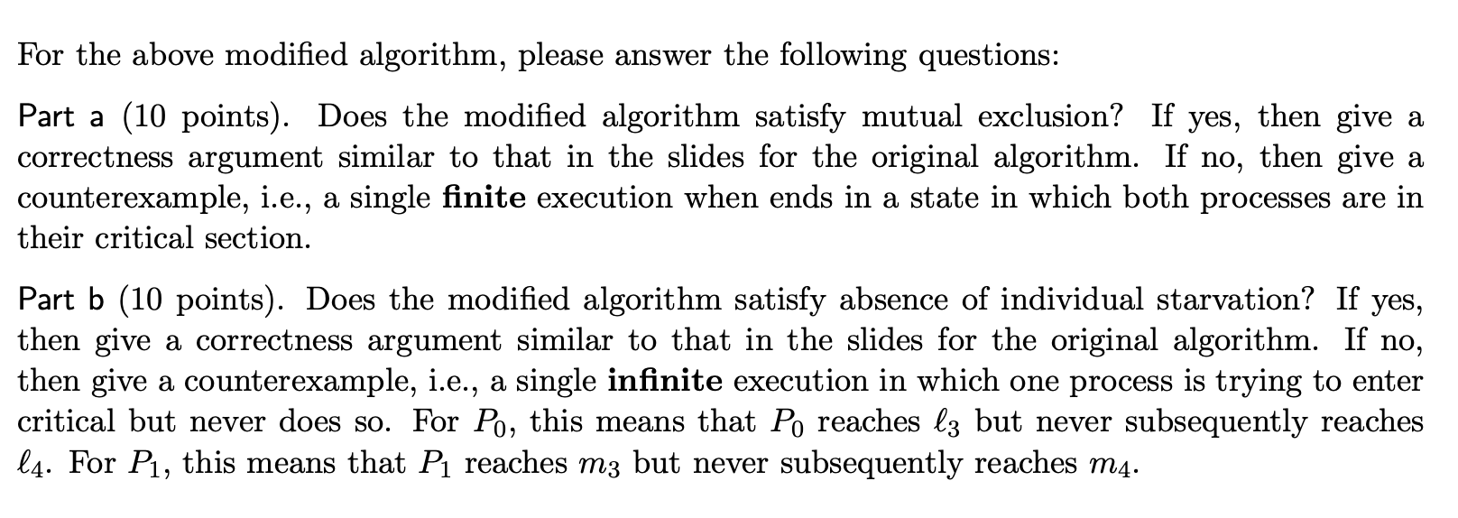 Solved Peterson’s algorithm for 2-process mutual exclusion | Chegg.com