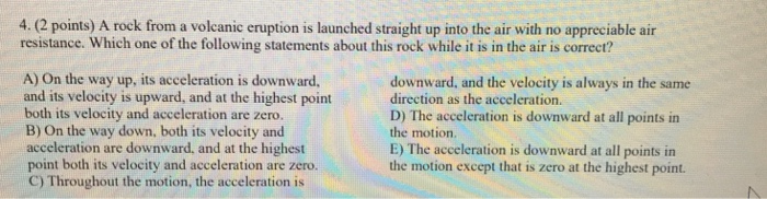 Solved 4. (2 points) A rock from a volcanic eruption is | Chegg.com