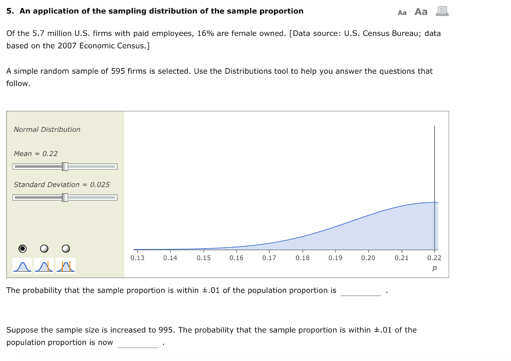 Solved 5. An application of the sampling distribution of the | Chegg.com