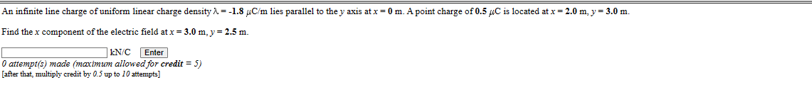 Solved An infinite line charge of uniform linear charge | Chegg.com