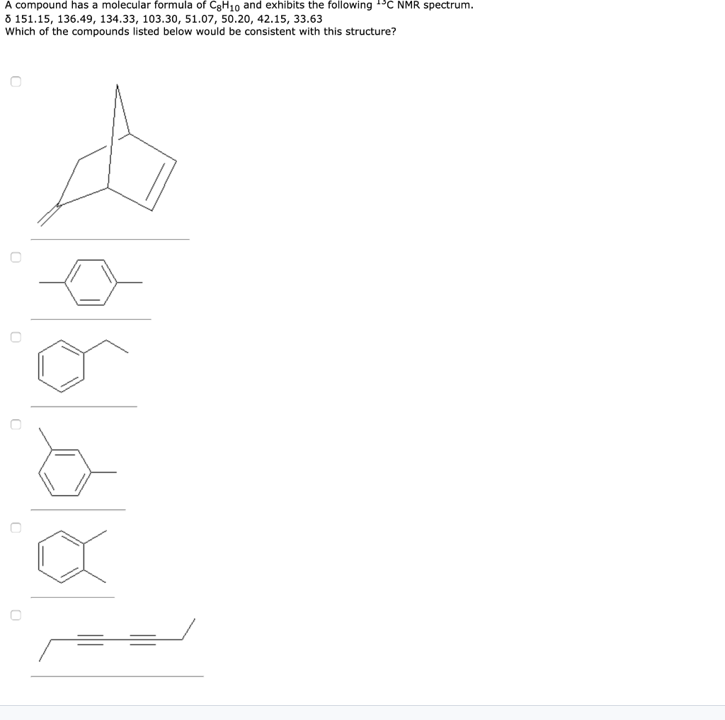 Solved A compound has a molecular formula of C4H6O2 and | Chegg.com