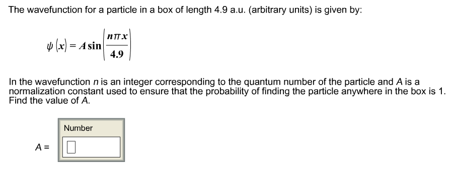 Solved The wavefunction for a particle in a box of length | Chegg.com