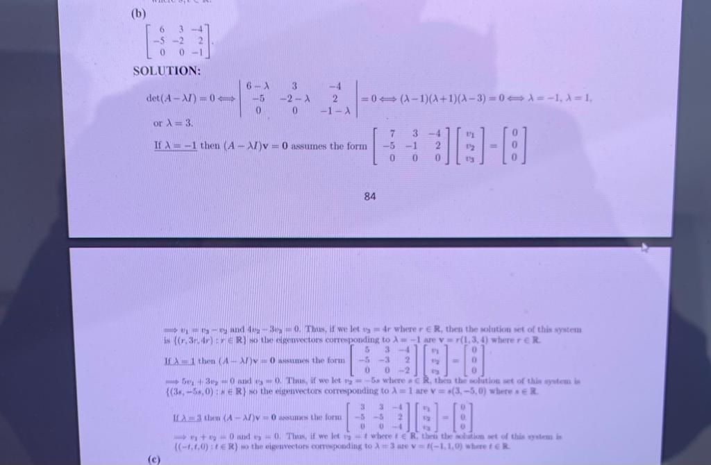Solved Determine eigenvalues and eigenvectors | Chegg.com