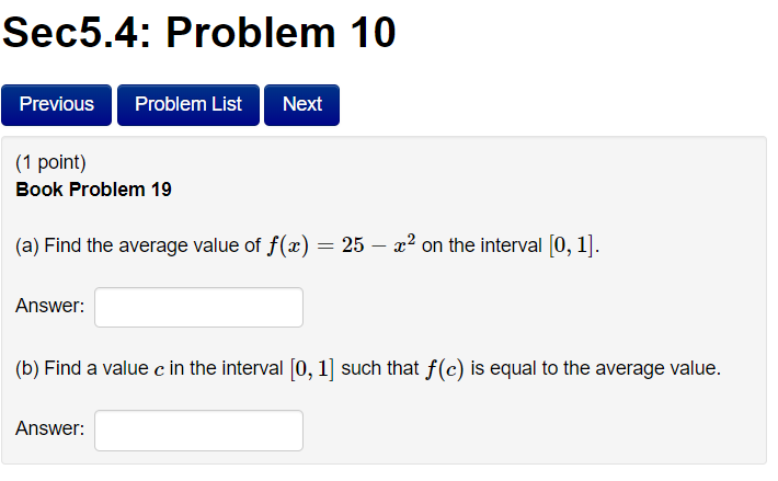 Solved Sec5.4: Problem 10 Previous Problem List Next (1 | Chegg.com
