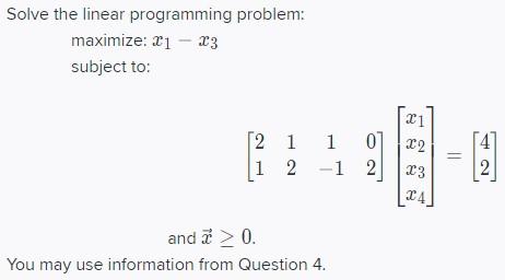 Solved Solve the linear programming problem: maximize: x1−x3 | Chegg.com