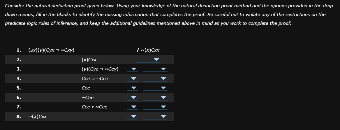 Solved Consider the natural deduction proof given below. | Chegg.com