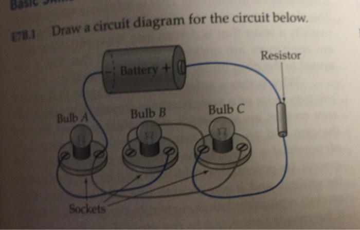 Solved 1 Draw a circuit diagram for the circuit below | Chegg.com