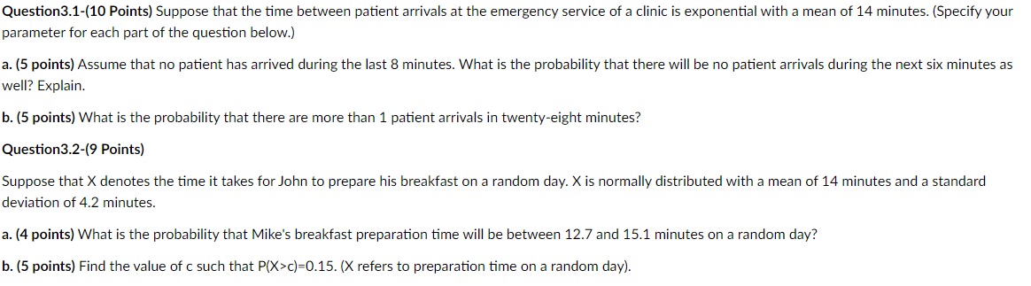 Solved Question3.1-(10 Points) Suppose that the time between | Chegg.com Solved Question3.1-(10 Points) Suppose that the time between | Chegg.com