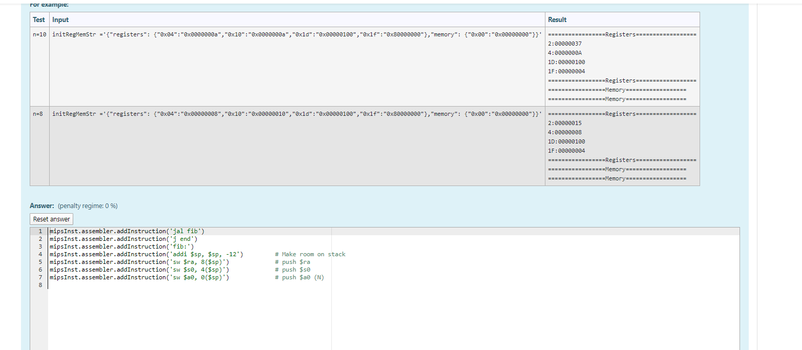 Implement the following C code in MIPS assembly. int | Chegg.com