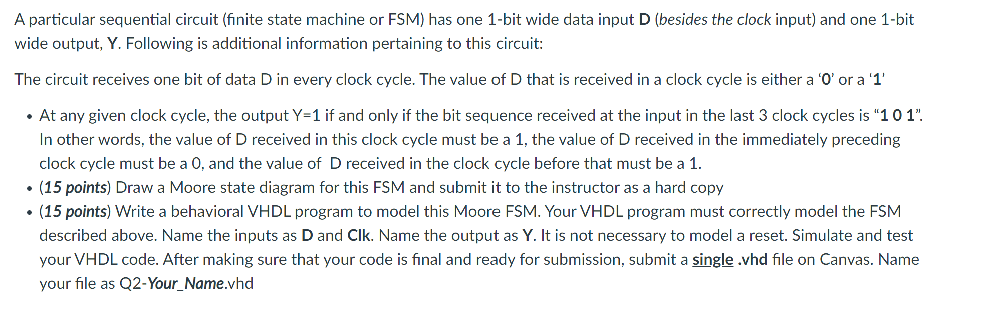 Solved A particular sequential circuit (finite state machine | Chegg.com