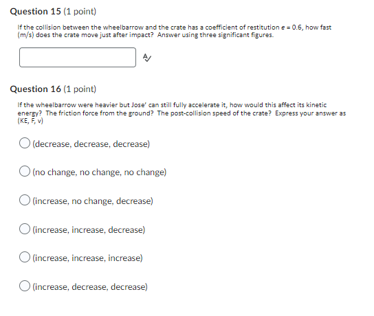 Solved answer questions 15,16 only. The answer for 15 is not | Chegg.com