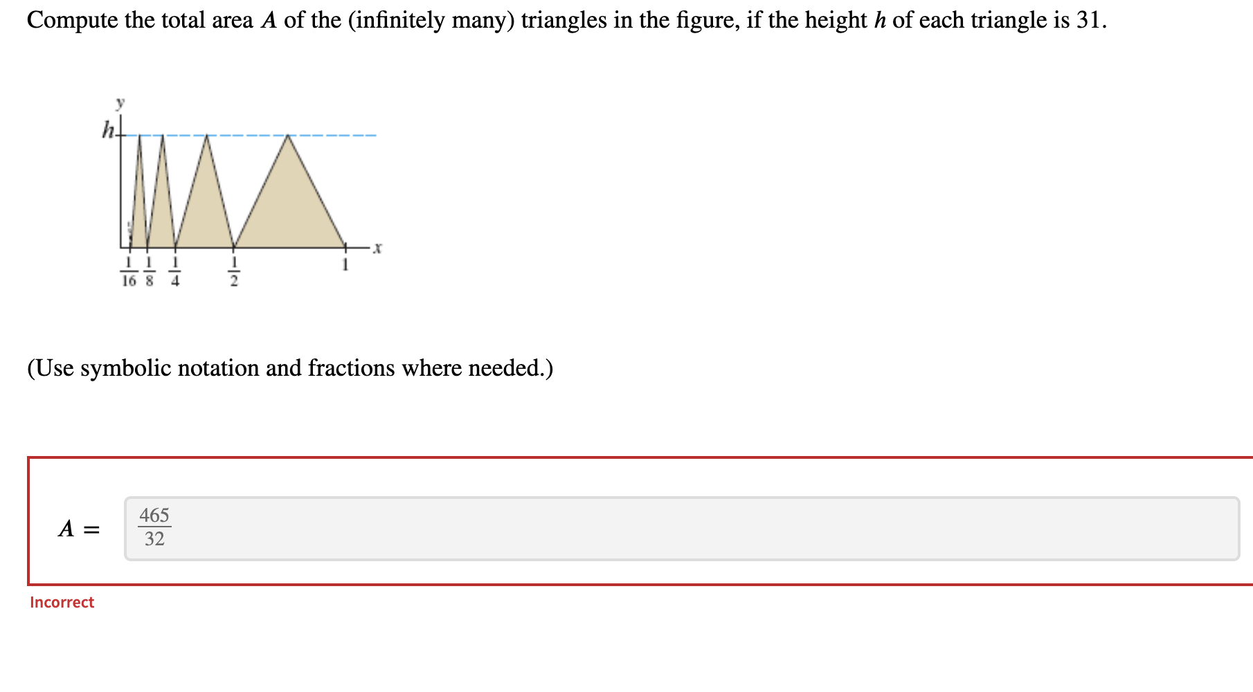 Solved Compute the total area A of the (infinitely many) | Chegg.com