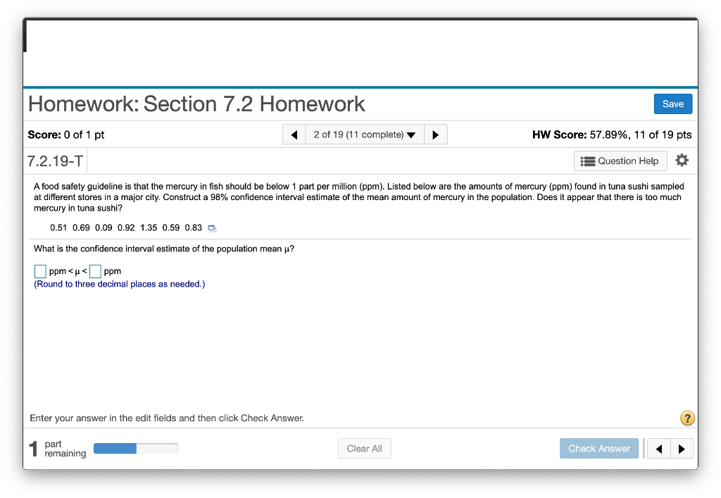 Solved Homework Section 7 3 Homework Save Score 0 Of 1 Pt