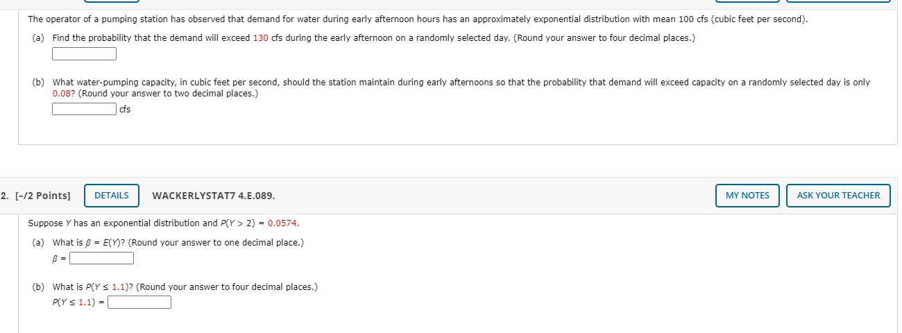 Solved The operator of a pumping station has observed that | Chegg.com