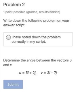 Solved Problem 2 1 point possible graded, results hidden) | Chegg.com