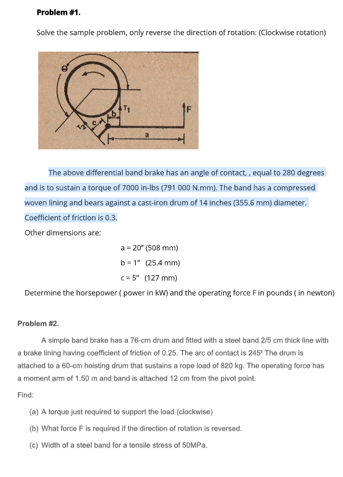 Solved Problem #1. Solve the sample problem, only reverse | Chegg.com