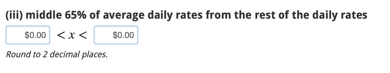 Solved The average daily rate of a hotel in Canada as of | Chegg.com