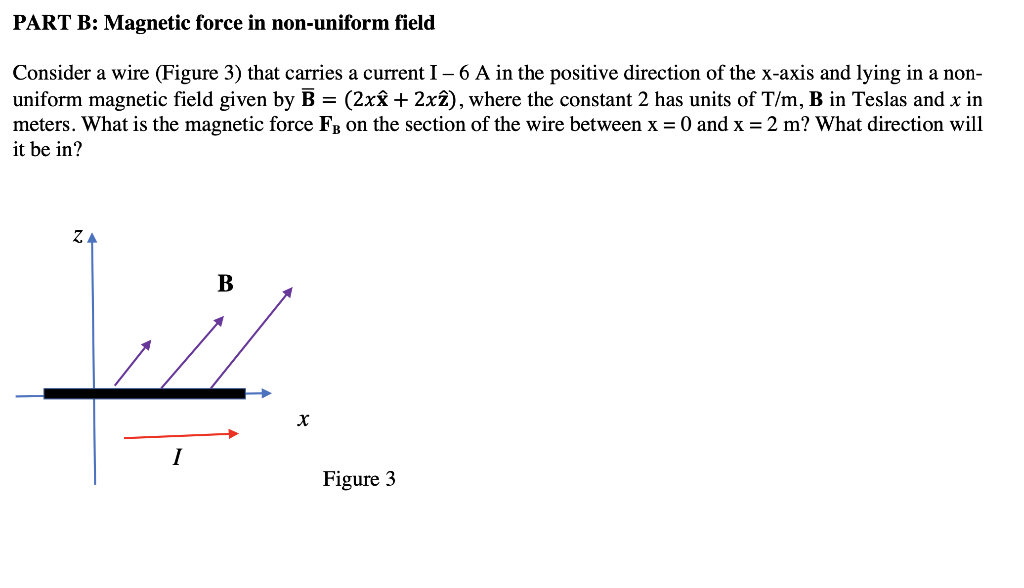 Solved QUESTION 1. PART A. Magnetic force between two wires | Chegg.com