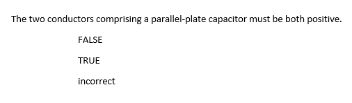 Solved The two conductors comprising a parallel-plate | Chegg.com