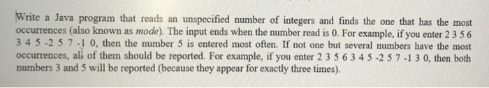 Solved Write a Java program that reads an unspecified number | Chegg.com