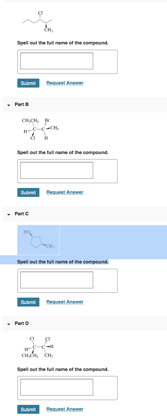 Solved CH3 Spell out the full name of the compound. Submit | Chegg.com