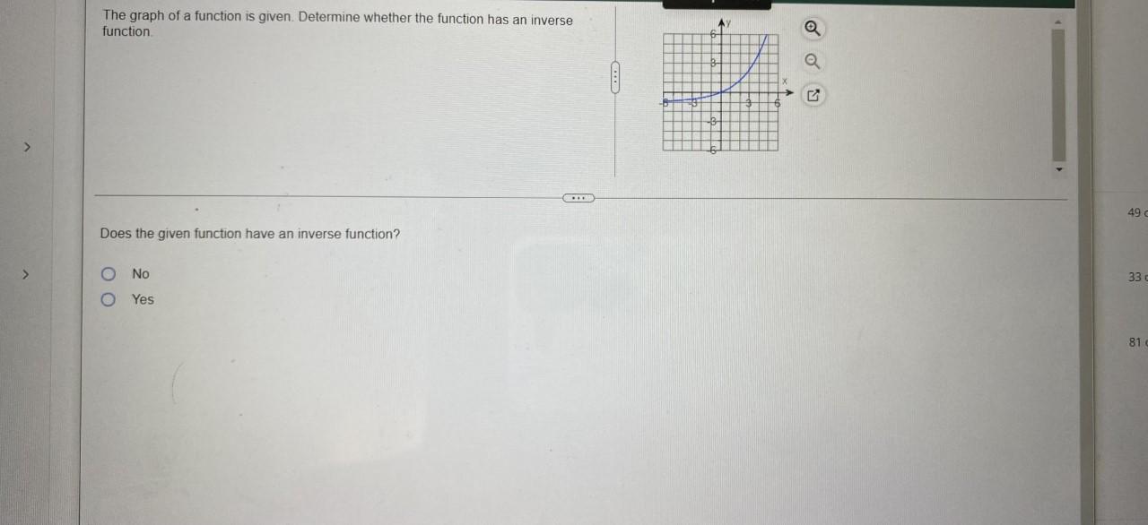 Solved > The graph of a function is given. Determine whether | Chegg.com