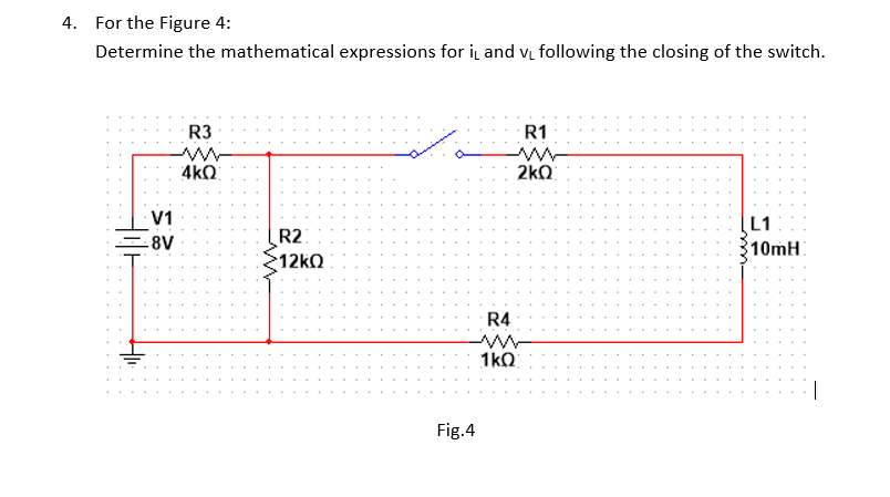 Solved 4. For the Figure 4: Determine the mathematical | Chegg.com