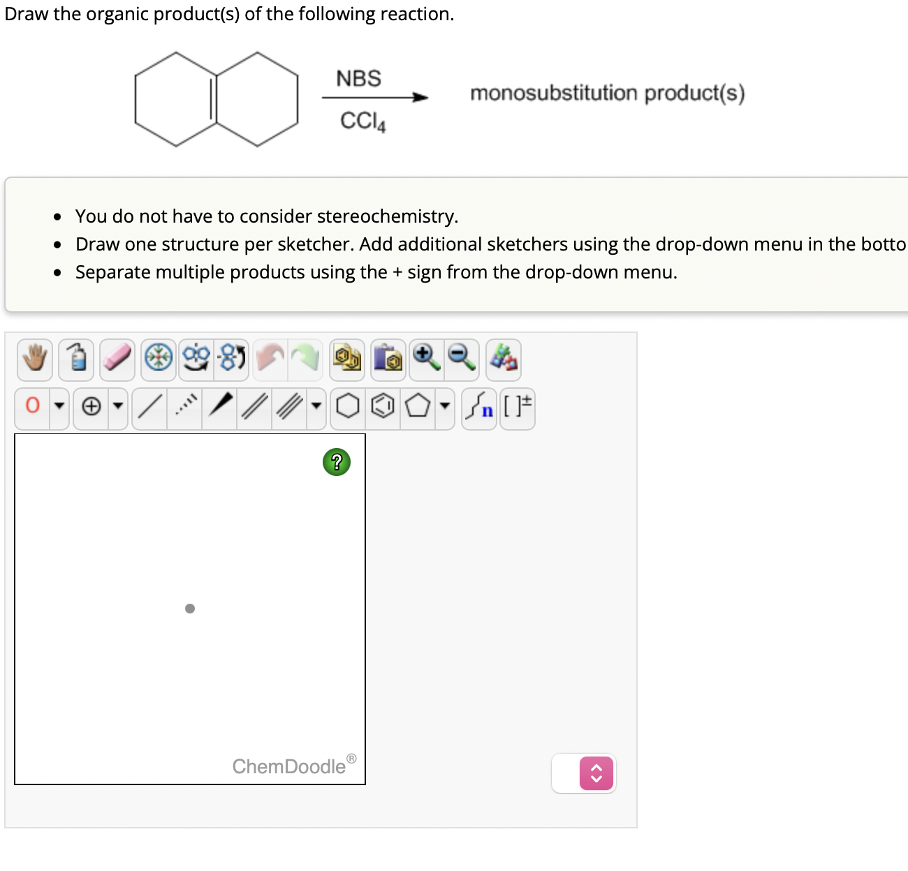 Solved Draw the organic product(s) of ﻿the following | Chegg.com