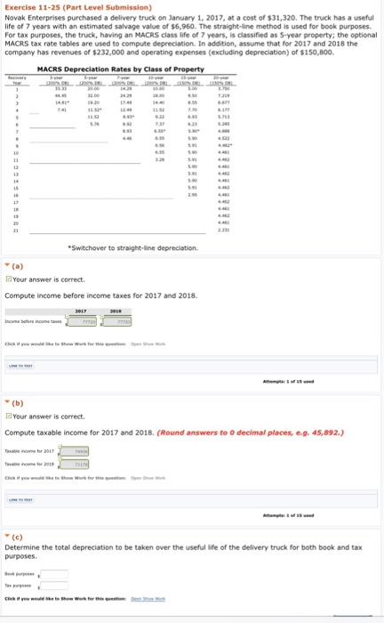 Solved Exercise 11-25 (Part Level Submission) Novak | Chegg.com